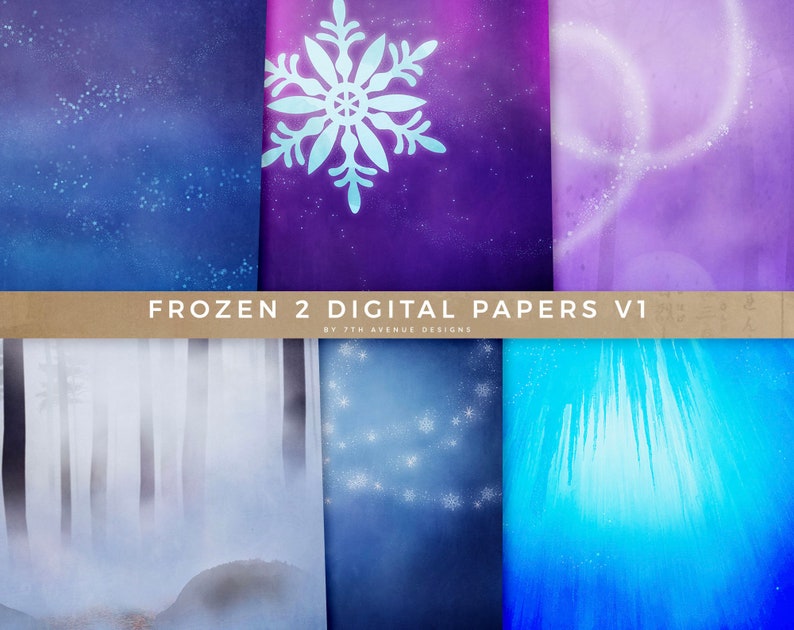 Frozen 2 Digital Papers V1 - Etsy