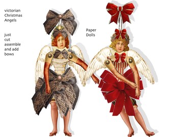 Angel paper doll | Etsy