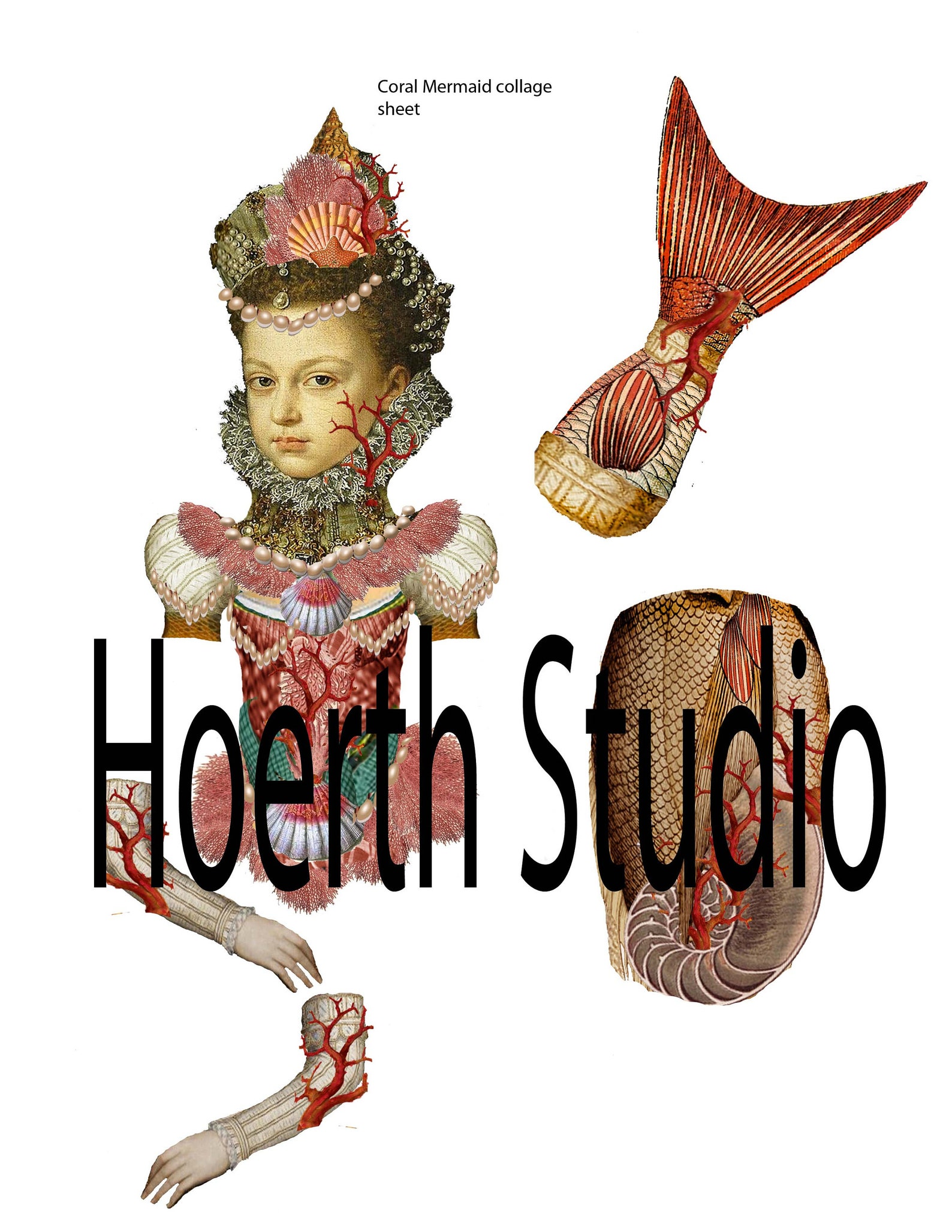 Printable Mermaid Articulated Paper Doll Download Printable | Etsy