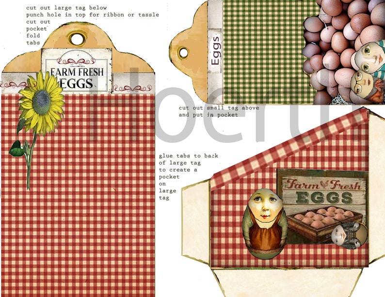 Printable Egg Dolls a Full Dozen, Backs and Dangle Legs - Etsy