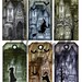 Halloween Haunted House Tag Collection Three Large Haunted House Tags ...