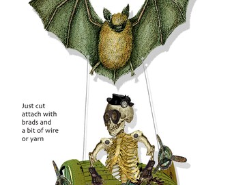 Skeleton Paper Doll | Etsy