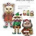 Printable Santa's Reindeer Christmas Paper Dolls, Articulated,garland ...