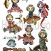 Printable Nautical Whimsical Fish Clip Fussycuts Use With Collage ...