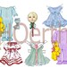 Printable Paper Dolls With Folio and Pockets Moon and Star With Stands ...