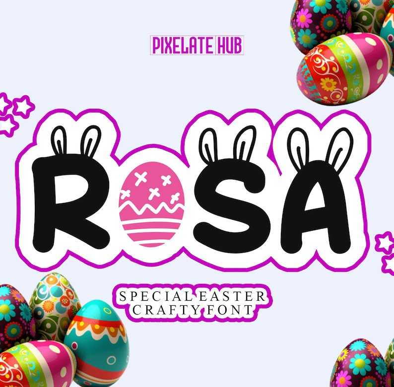 50 Easter Font Bundle | Script, Cursive, Handwritten (digital Download ...