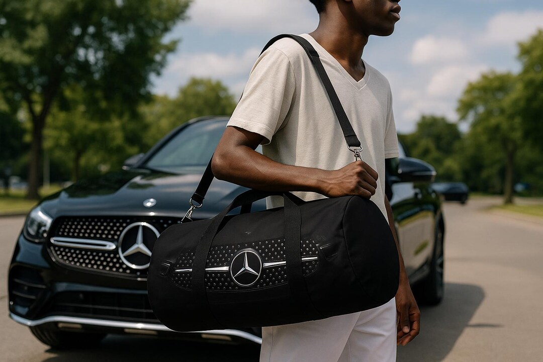 Mercedes-benz Signature Star Pattern Duffel Bag: Luxury Travel Gear ...