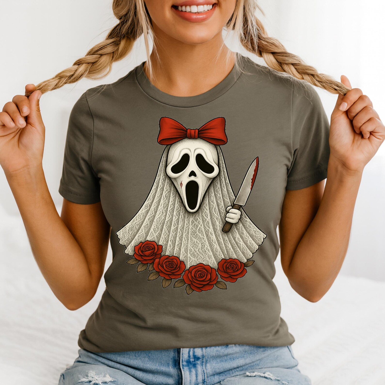 Halloween Ghost PNG, Horror Movie Png, Girly Ghost Png, Spooky Coquette ...