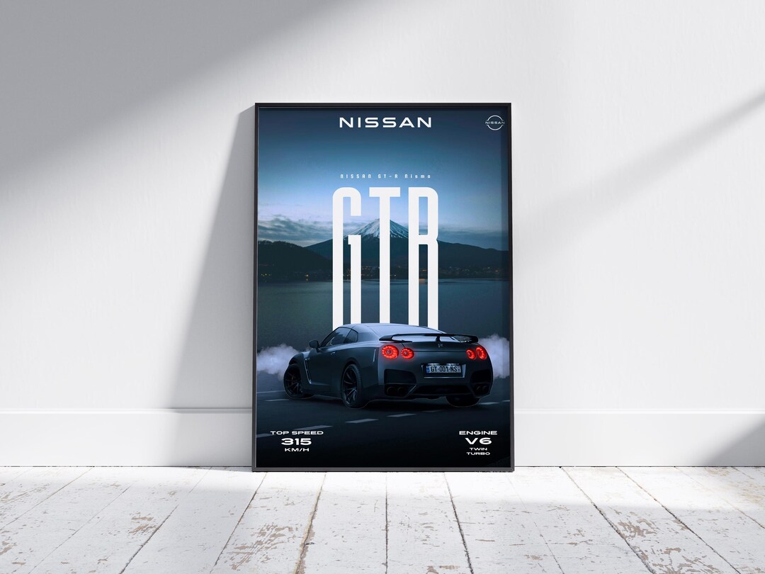 Nissan GTR Nismo Poster | JDM Car Wall Art | Japanese Sports Car Print ...