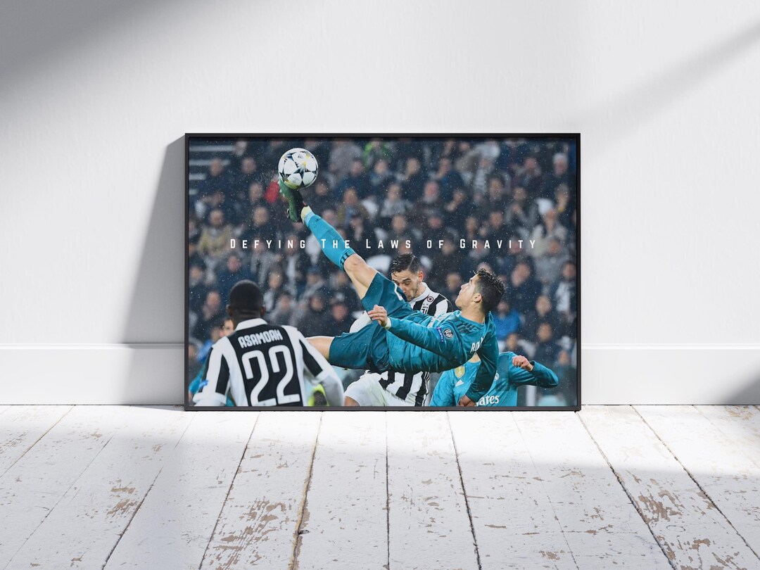 Affiche de Cristiano Ronaldo | Art mural coup de pied de bicyclette ...