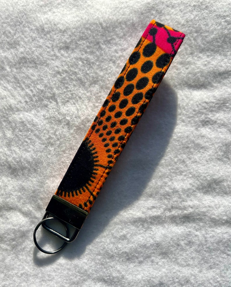 Ankara Wristlet Keychain, African Print Wristlet Key Fob, Keychain ...