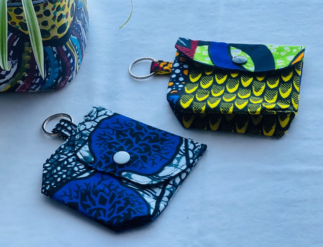 Mini Pouch Wallet With Snap + Gusset, Ankara Card and Coin Purse ...