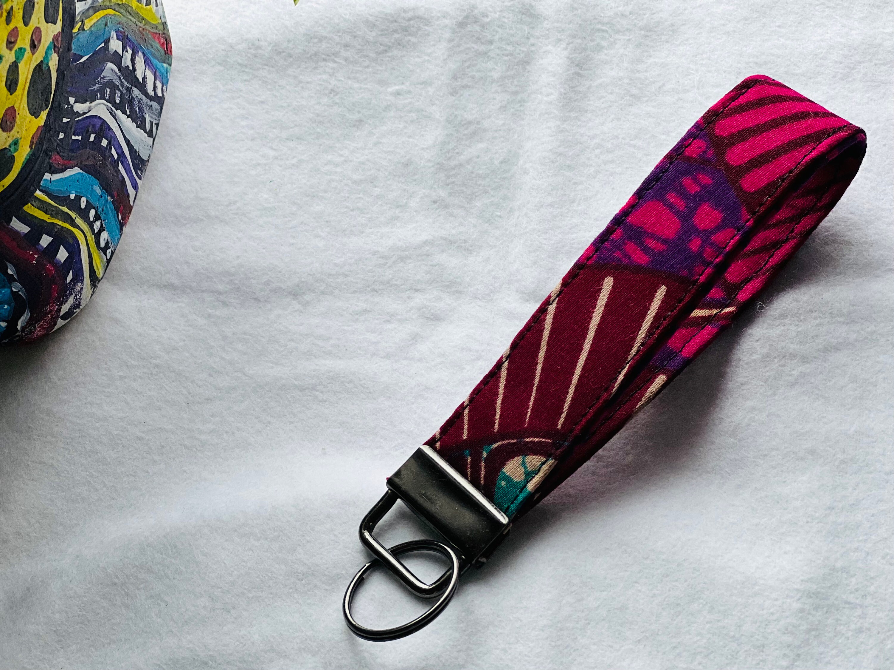 MINI Ankara KEYCHAINS, Assorted Ankara Fabric Key Fob, Handmade, Short ...