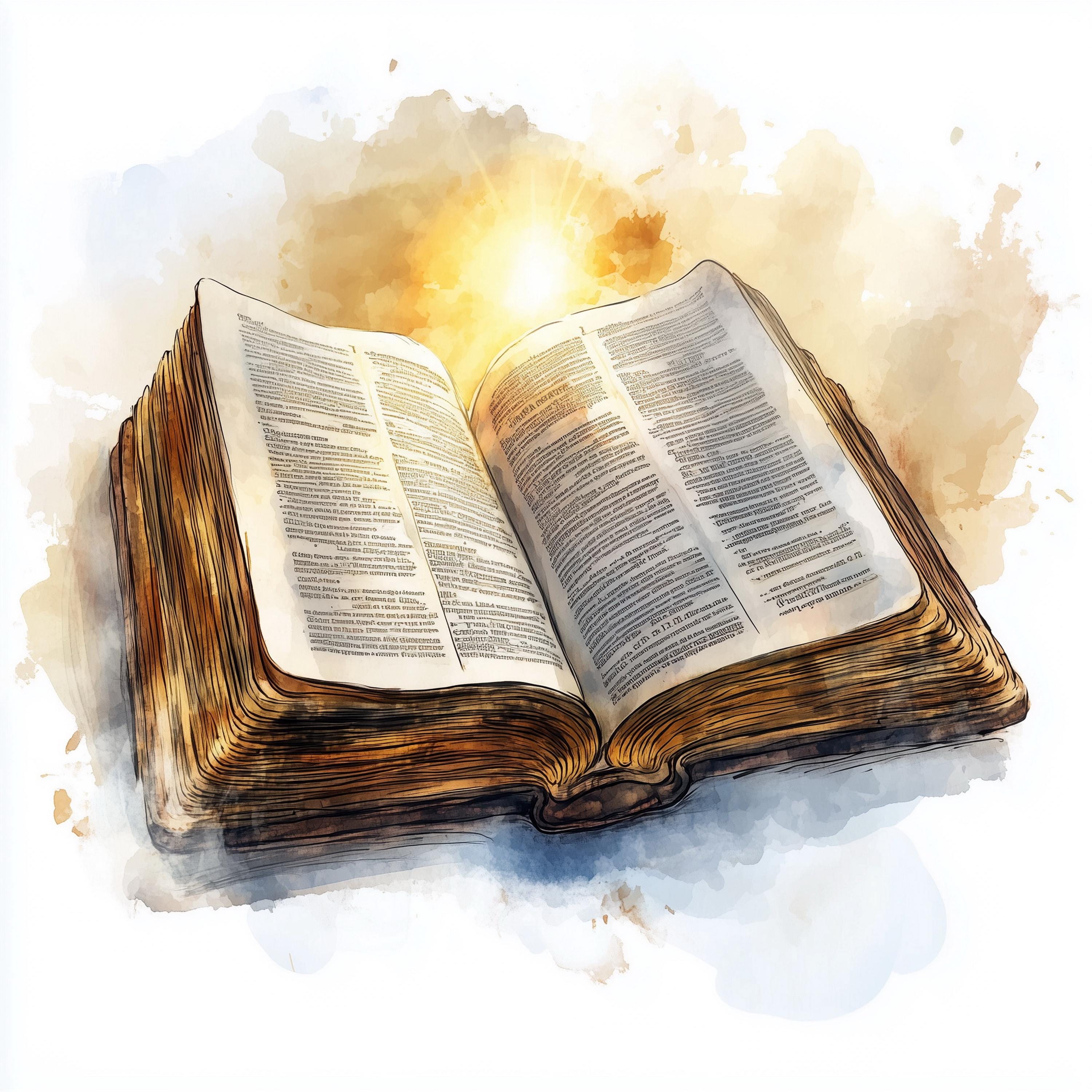 14 Bible Clipart | Holy Book Watercolor Images | Printable Jpgs ...