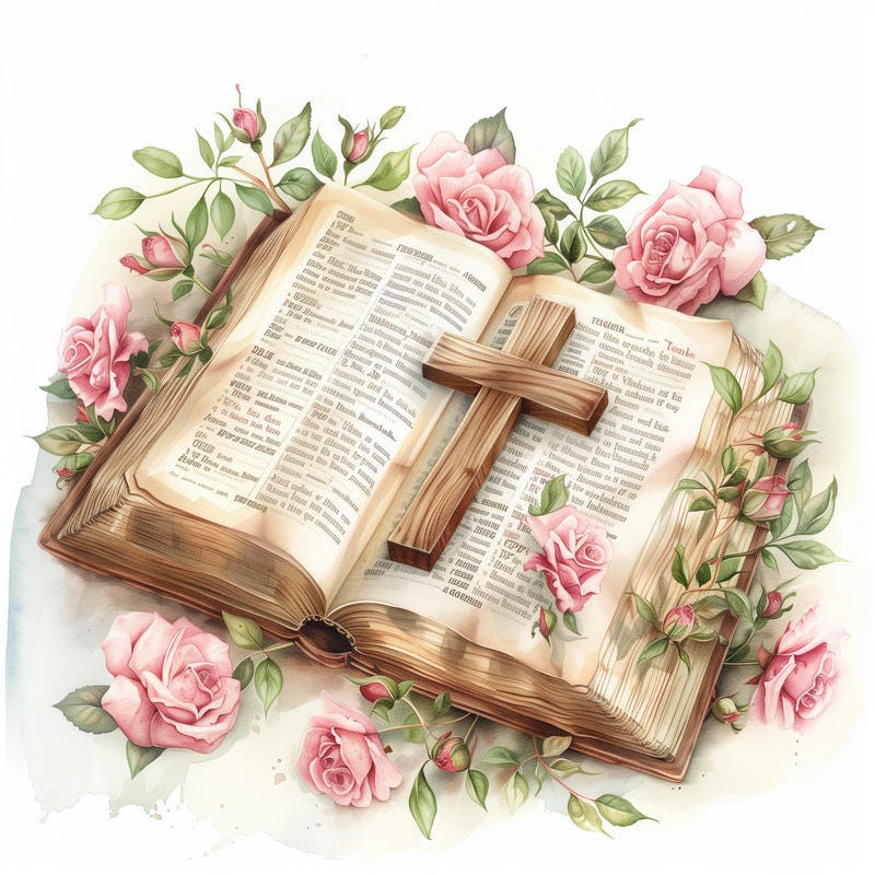 Watercolour Bible Clipart - Etsy UK
