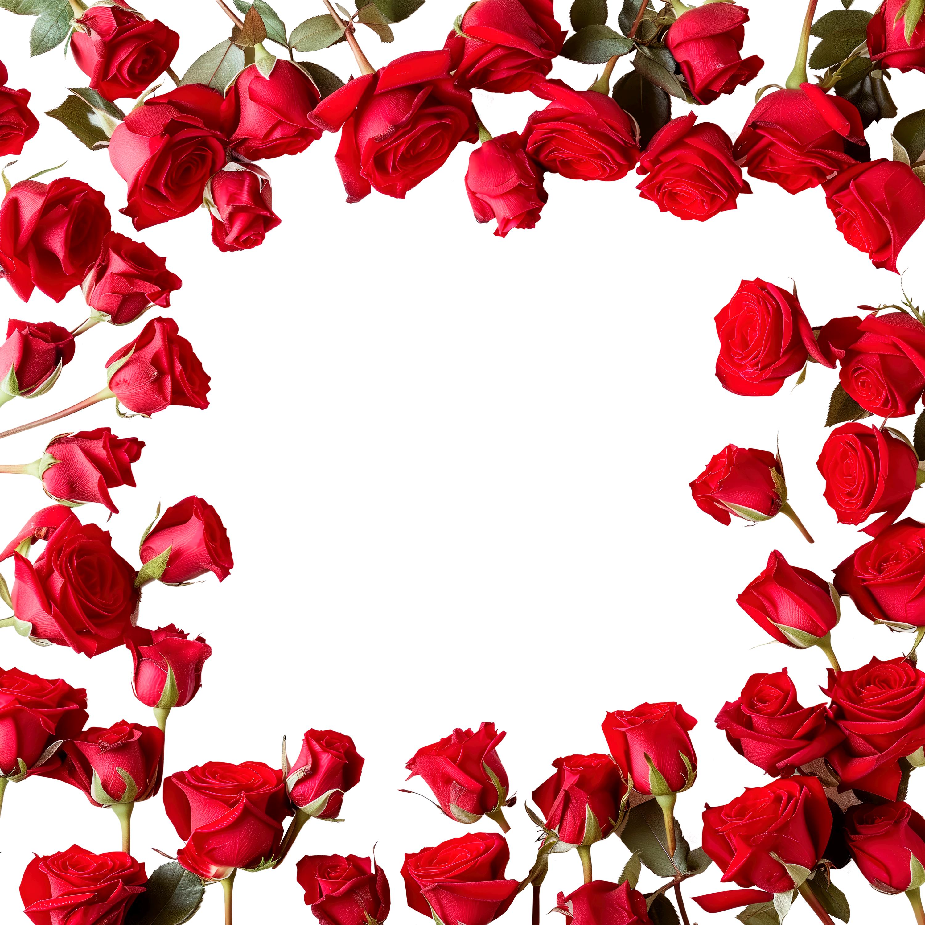 Set of 14 Cliparts of Rose: High-resolution Flower Graphics (digital ...