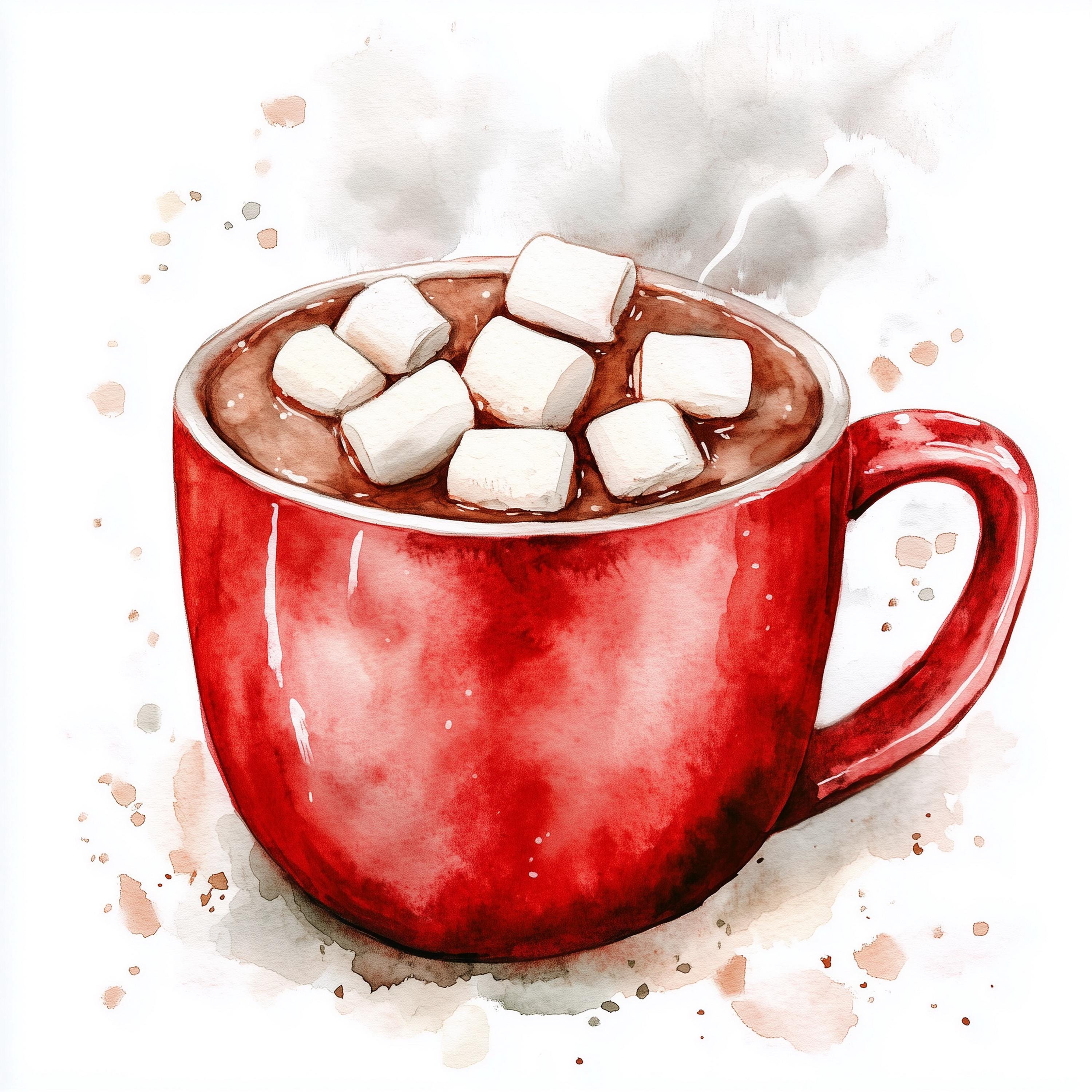 12 Hot Chocolate Mug Clipart | Cozy Winter Drink Illustration ...