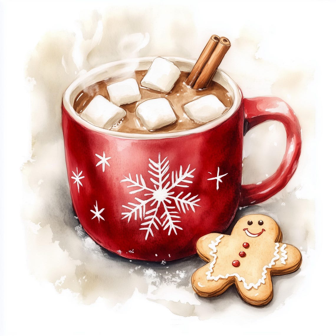 12 Hot Chocolate Mug Clipart | Cozy Winter Drink Illustration ...