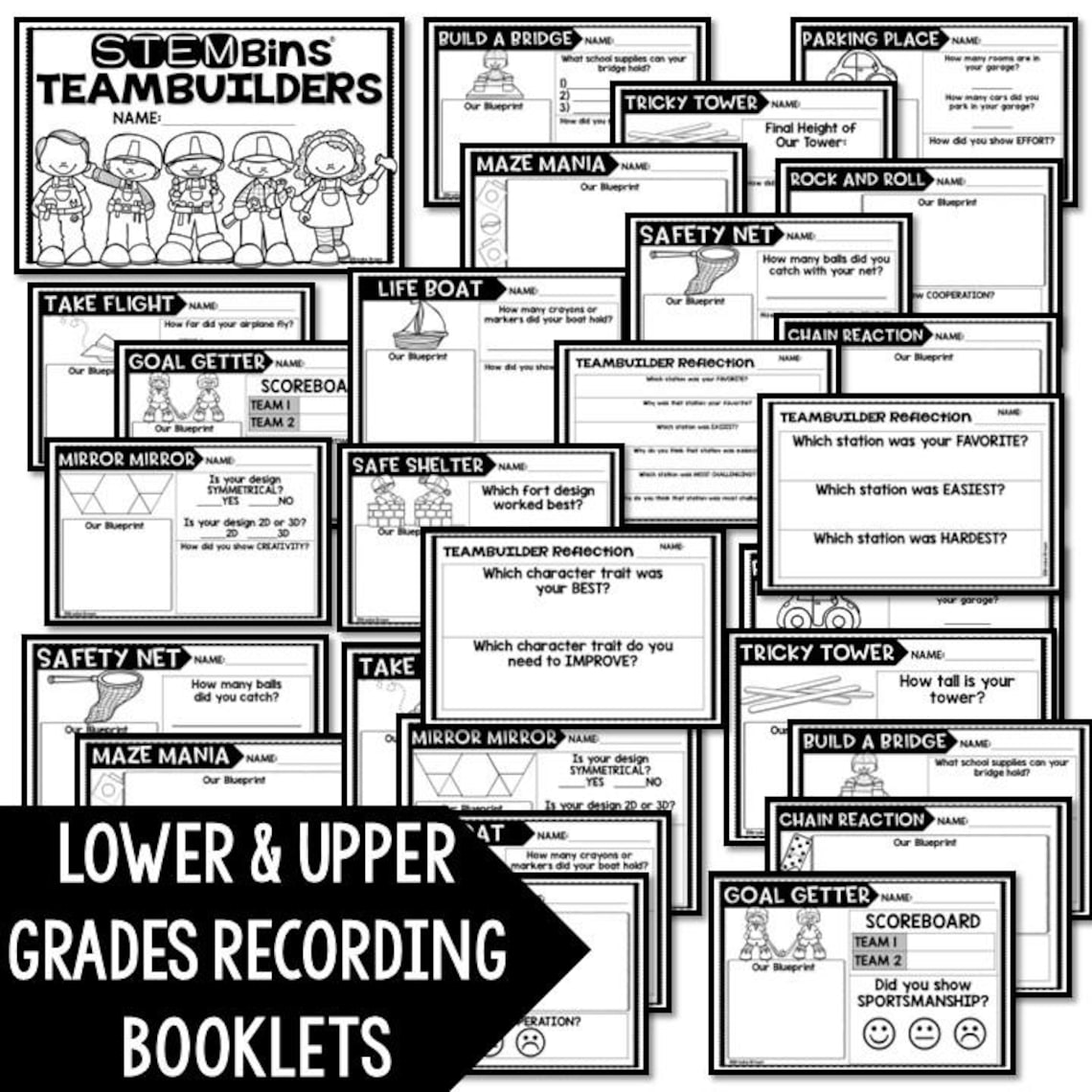 STEM Bins® Team Building Back to School STEM Activities for the First ...