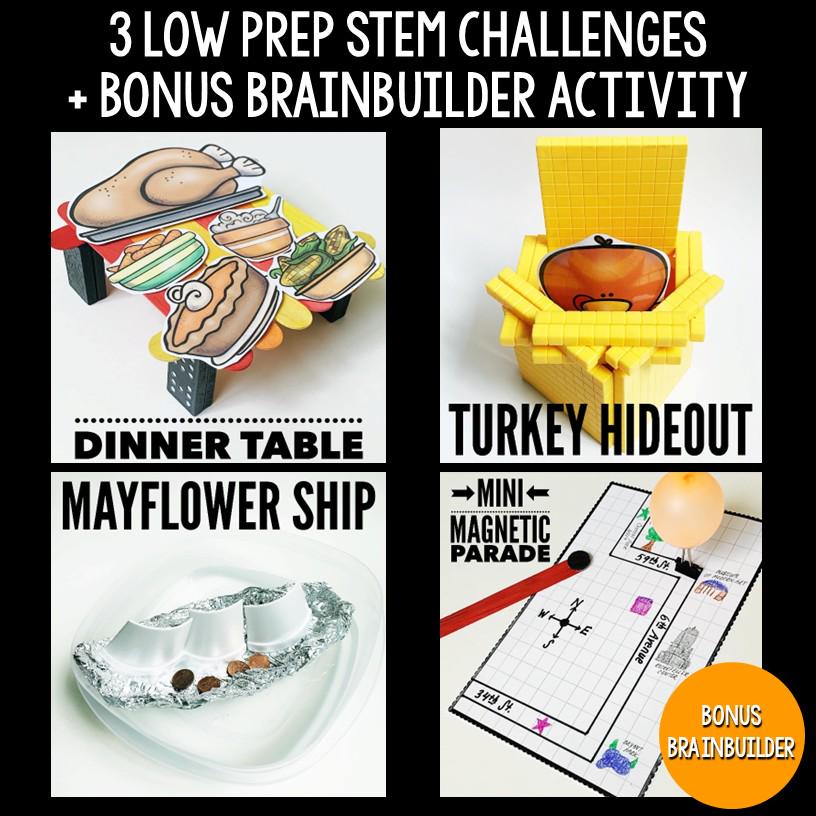 Thanksgiving STEM Challenges & Activities: November Dinner Table ...