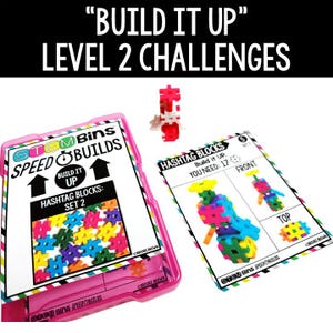 STEM Challenge Cards: Hashtag Blocks Speed Builds (digital Download) - Etsy