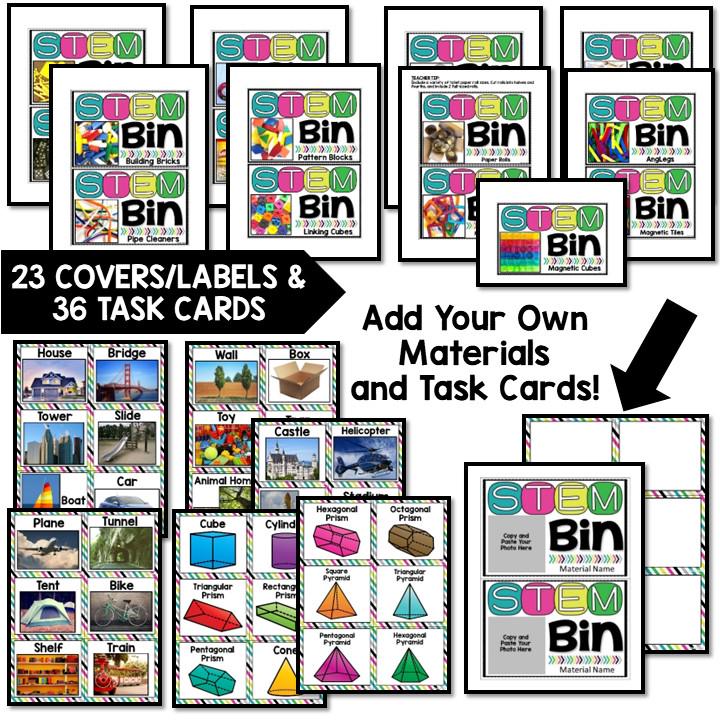 STEM Bins® and STEAM Bins® - Printable STEM Activities for Morning Work ...
