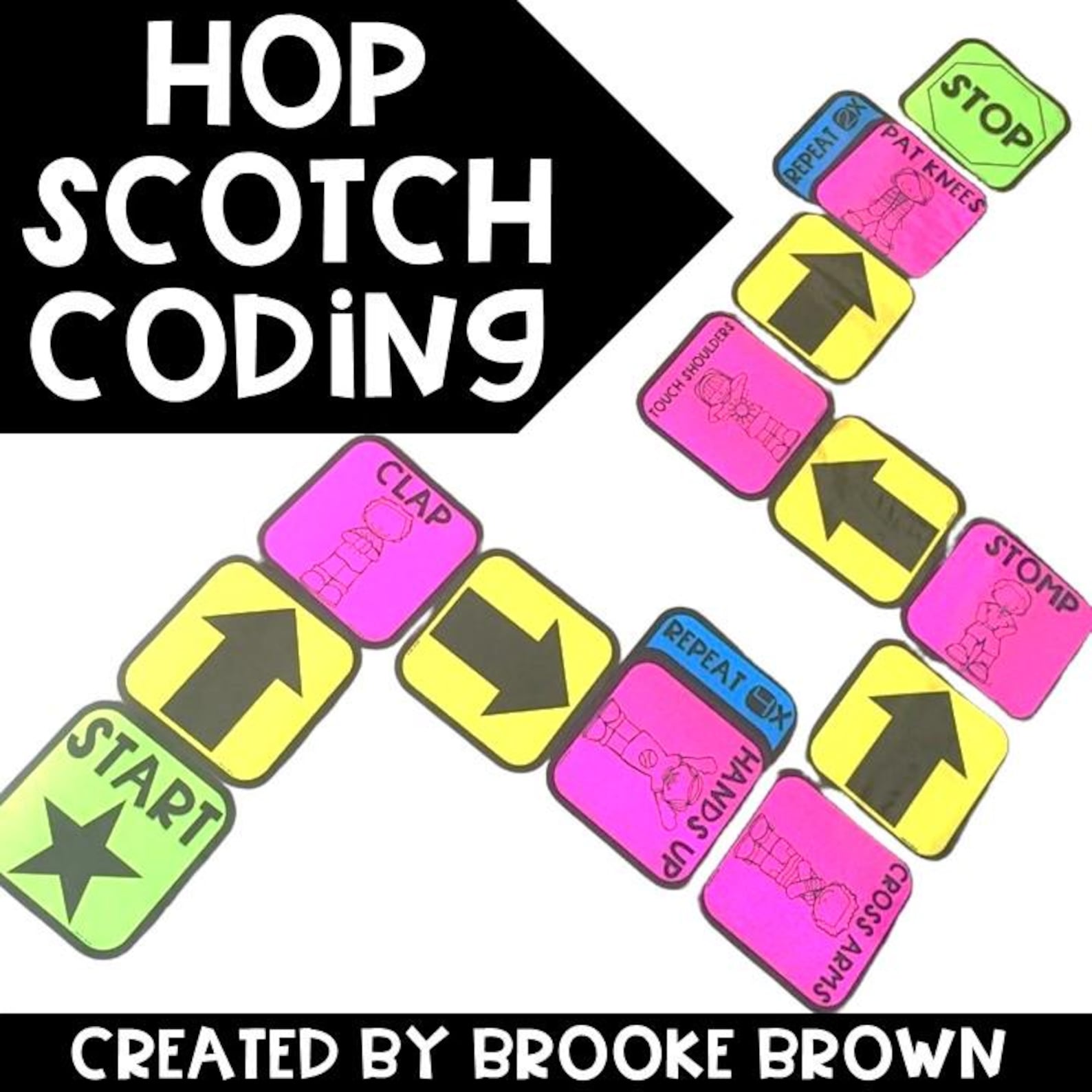 Hop Scotch Coding Game: Unplugged Programming for Kids (google Slides ...