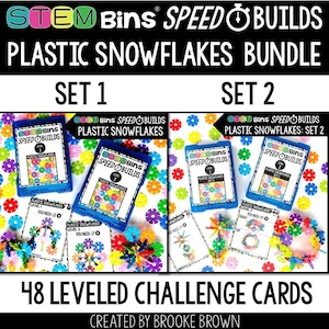 Brain Flakes STEM Challenge Cards: Plastic Snowflakes Puzzle (digital ...