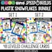 Brain Flakes STEM Challenge Cards: Plastic Snowflakes Puzzle (digital ...