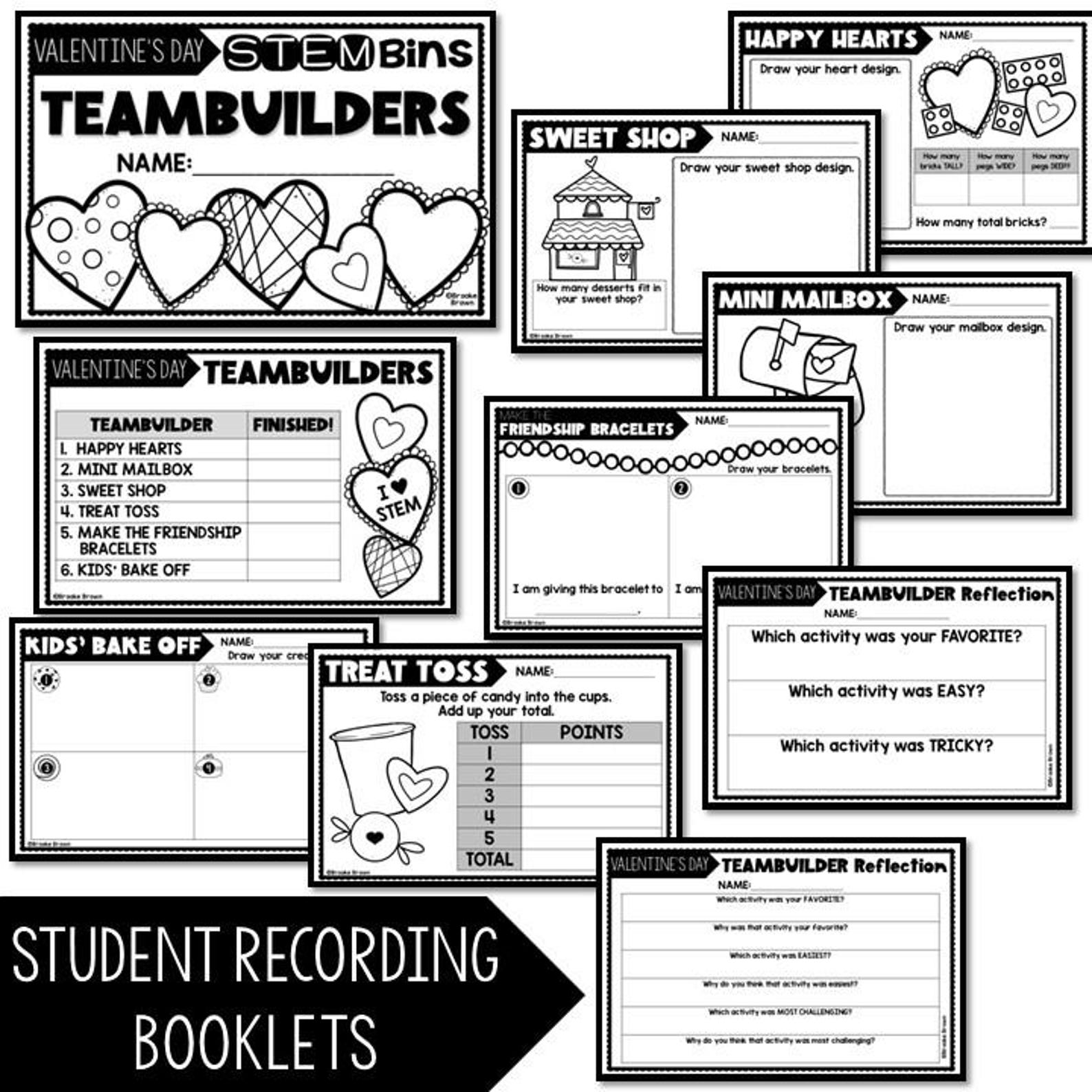 Valentine's Day STEM Bins® Team Building STEM Activities - Party ...