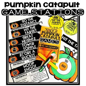 Halloween STEM Challenges & Activities - Pumpkin Catapult, Candy Tower ...