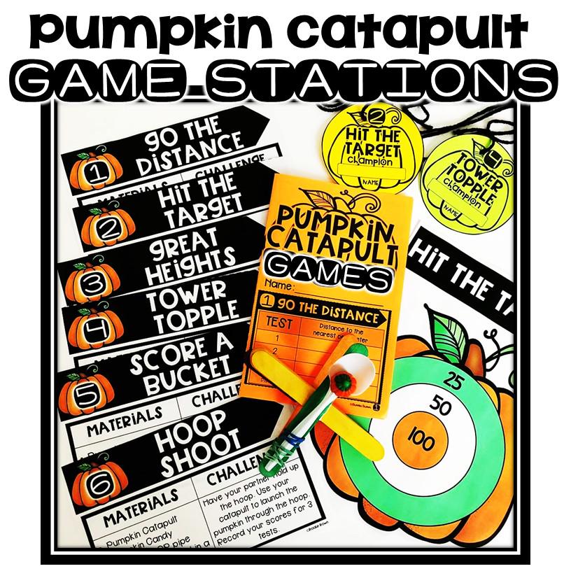 Halloween STEM Activities: Pumpkin Catapult, Candy Tower, Spider Web ...