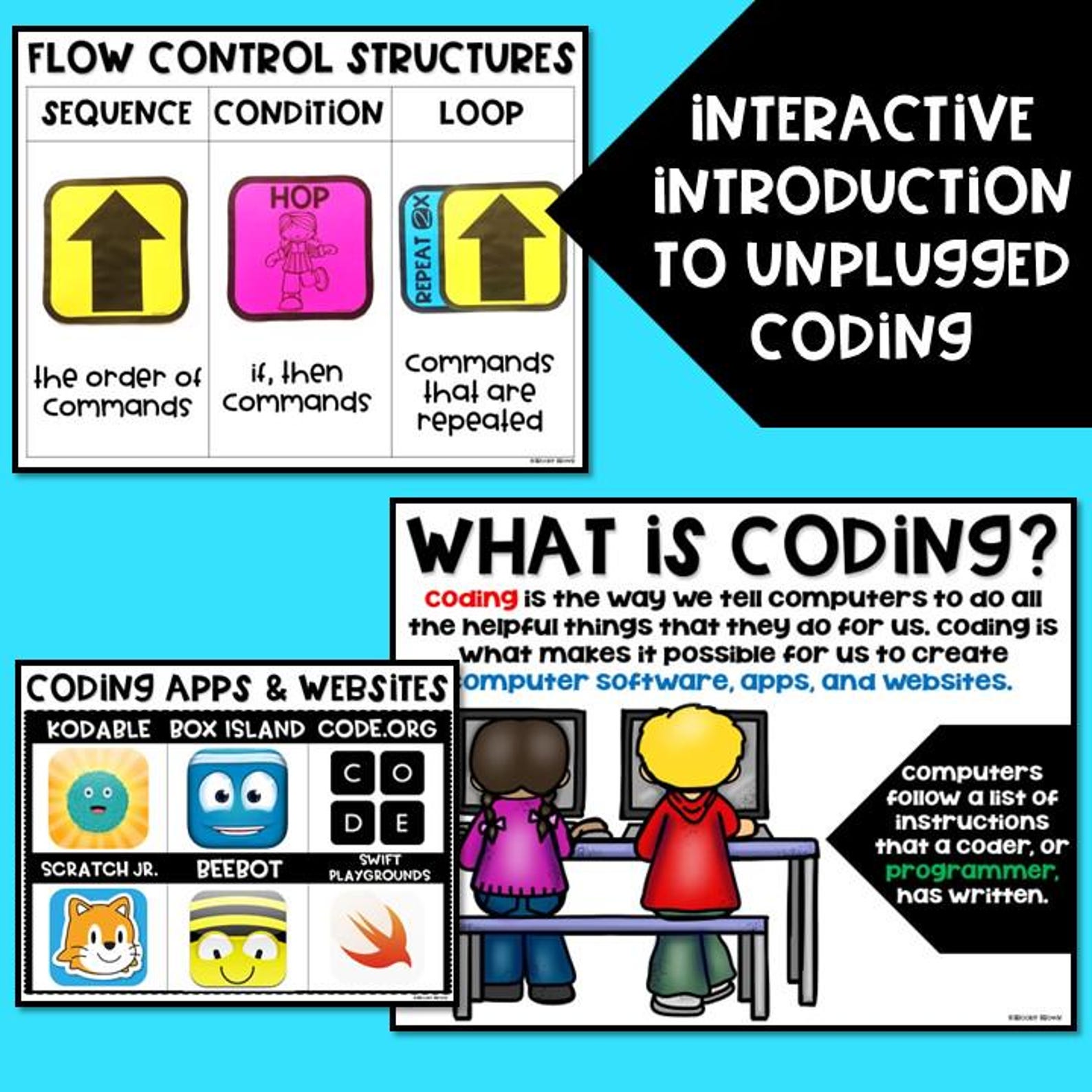 Hop Scotch Coding Game: Unplugged Programming for Kids (google Slides ...