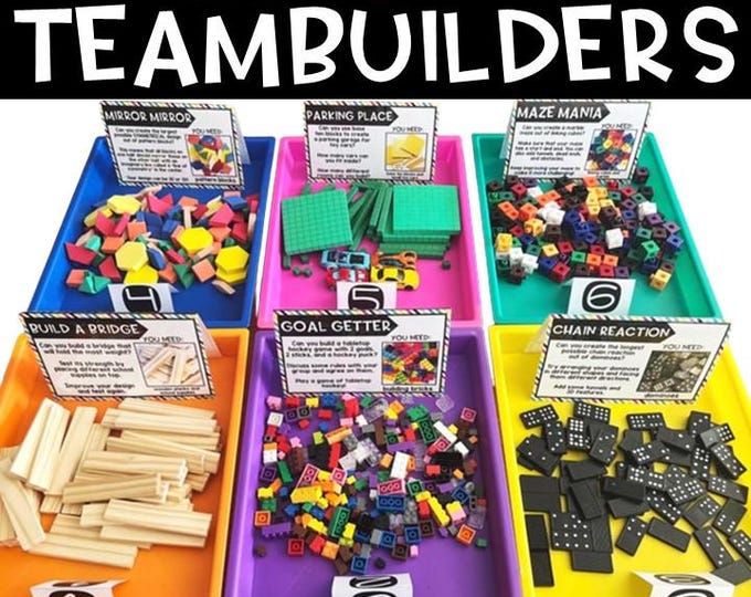 STEM Bins® Team Building Back to School STEM Activities for the First ...