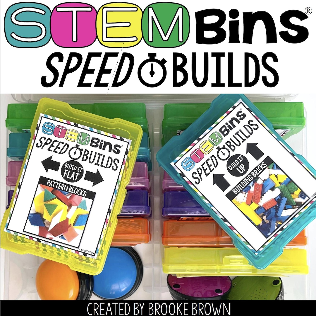 STEM Bins Speed Builds: Puzzle Card Challenges (digital Download) - Etsy