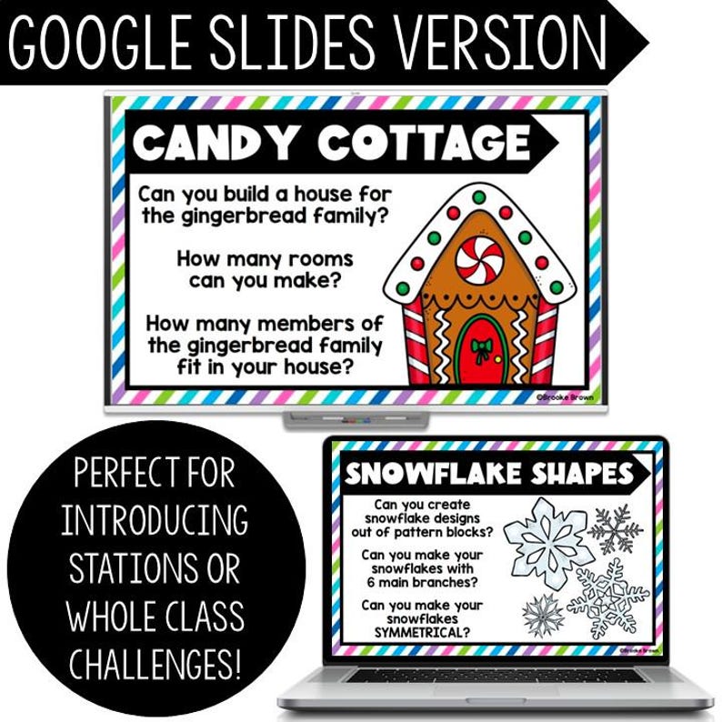 Winter Christmas STEM Team Building Stations: Winter Party Activities ...