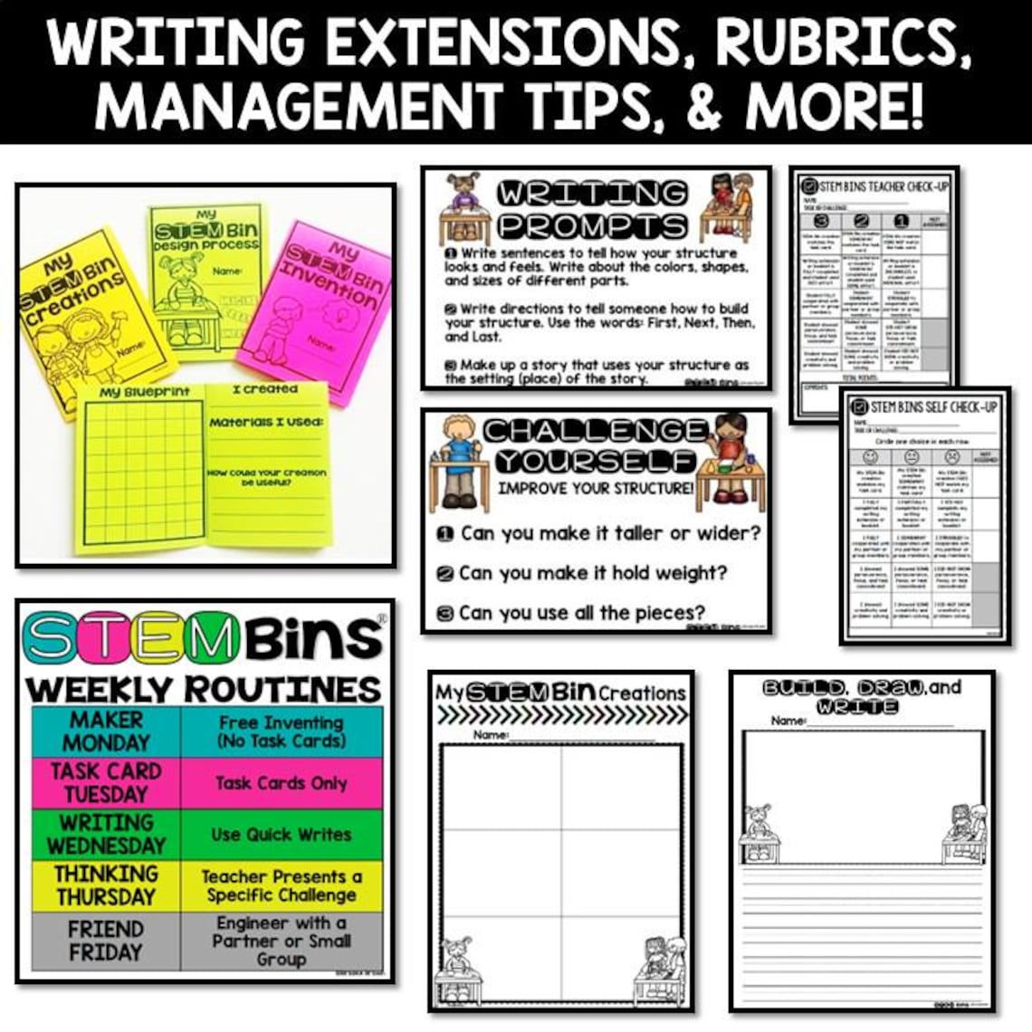 STEM Bins® and STEAM Bins® - Printable STEM Activities for Morning Work ...
