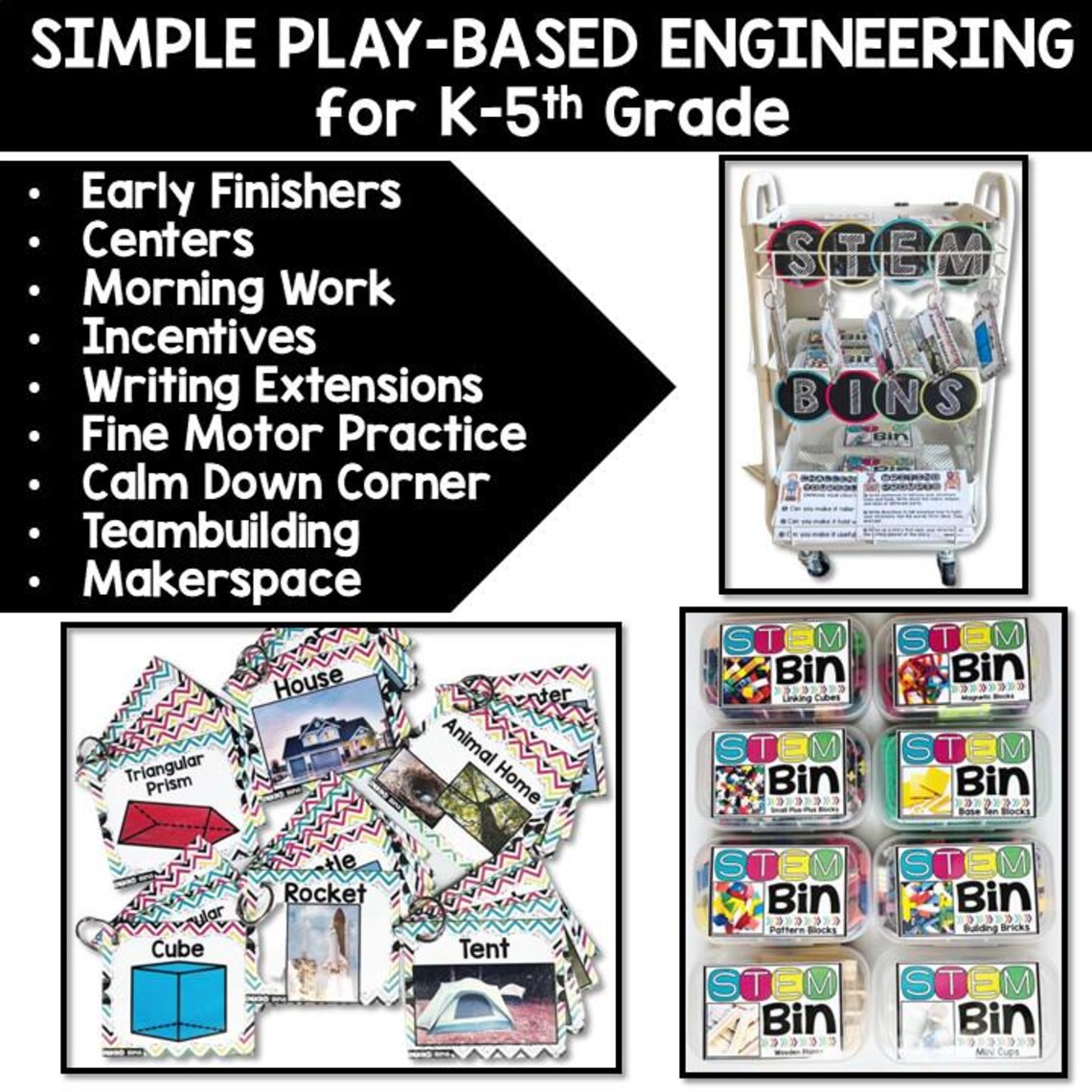 STEM Bins® and STEAM Bins® - Printable STEM Activities for Morning Work ...