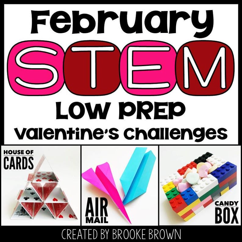 Valentine's Day STEM Activities / Valentine STEM Challenges and Party ...