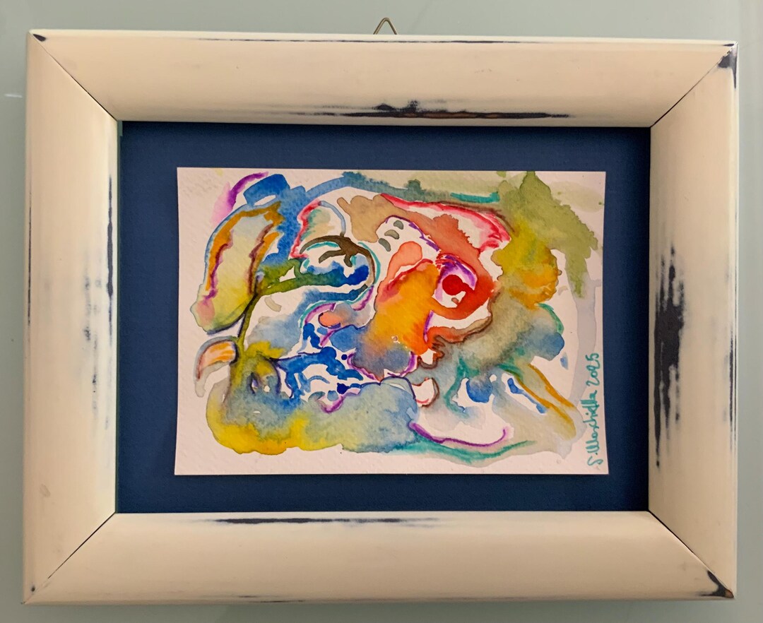 Watercolor on Paper by Serena Maschiella - 15 X 10.5 Cm - Unique Work ...