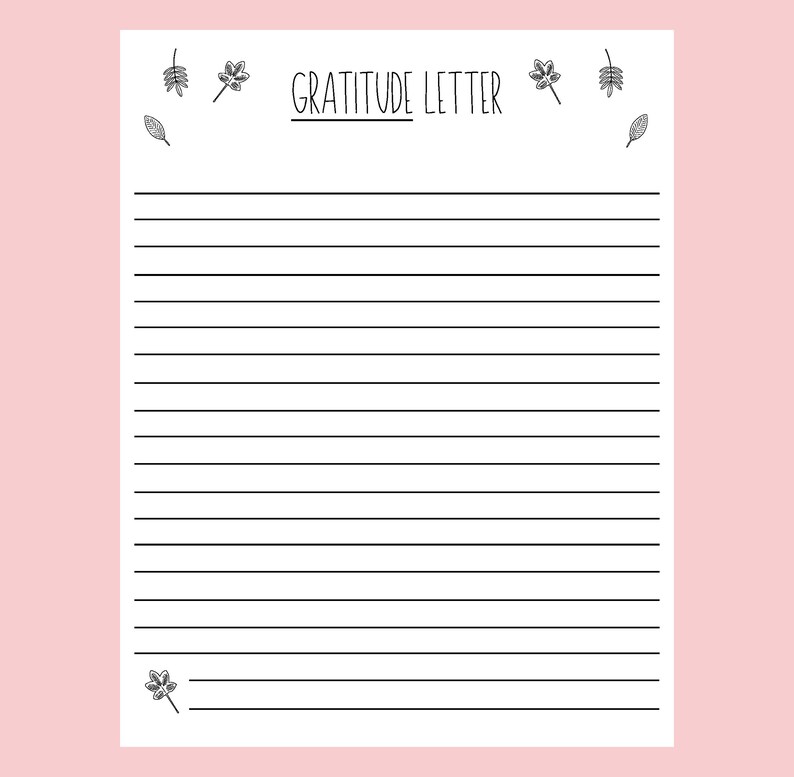 Gratitude Pack. PDF Printable. Instant Download. Thankfulness Tracker ...