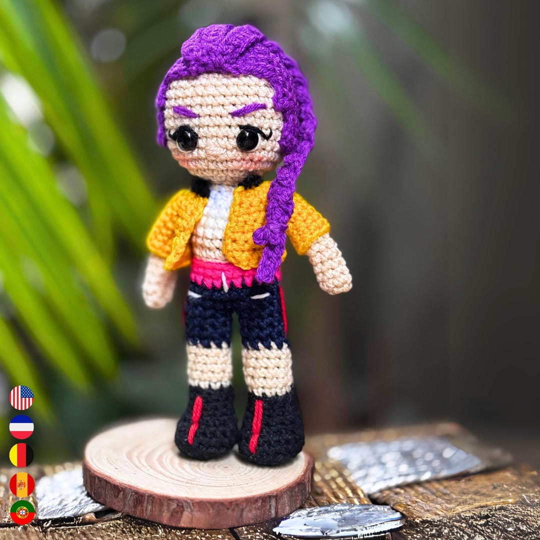 Kpop Demon Hunters Crochet Pattern, Argumani Crochet Patterns, Rumi ...