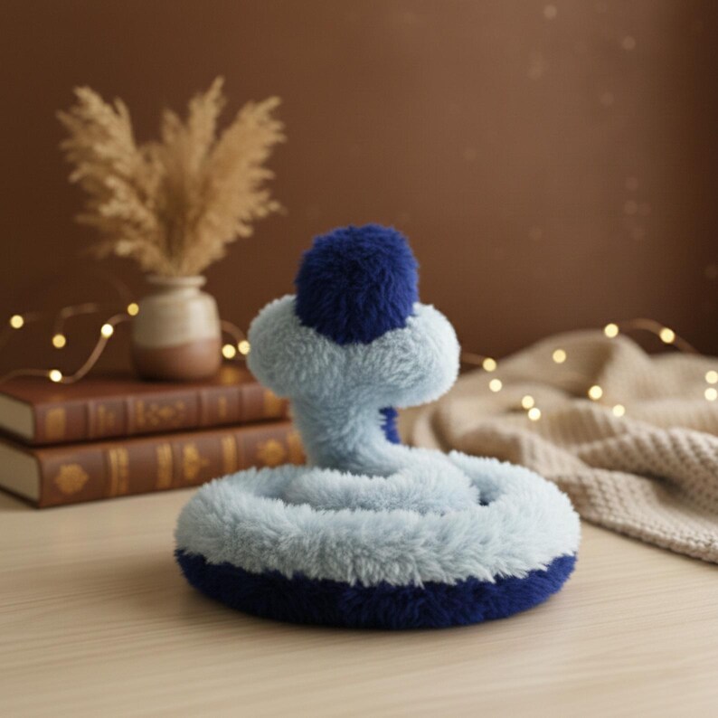 Zootopia Inspired Gary De'snake Crochet Pattern Blue Snake Plush Toy ...