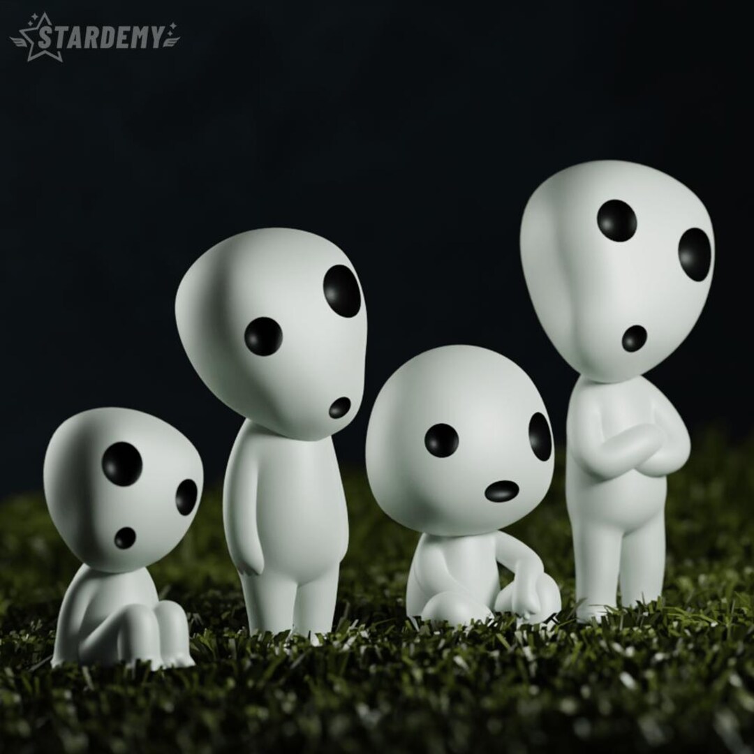 Kodama (4 Models) – Princess Mononoke Hime | Unpainted 12K Resin Figure ...