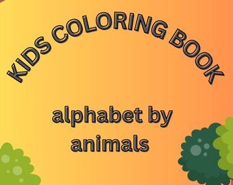 Animal Alphabet Coloring Book - Etsy