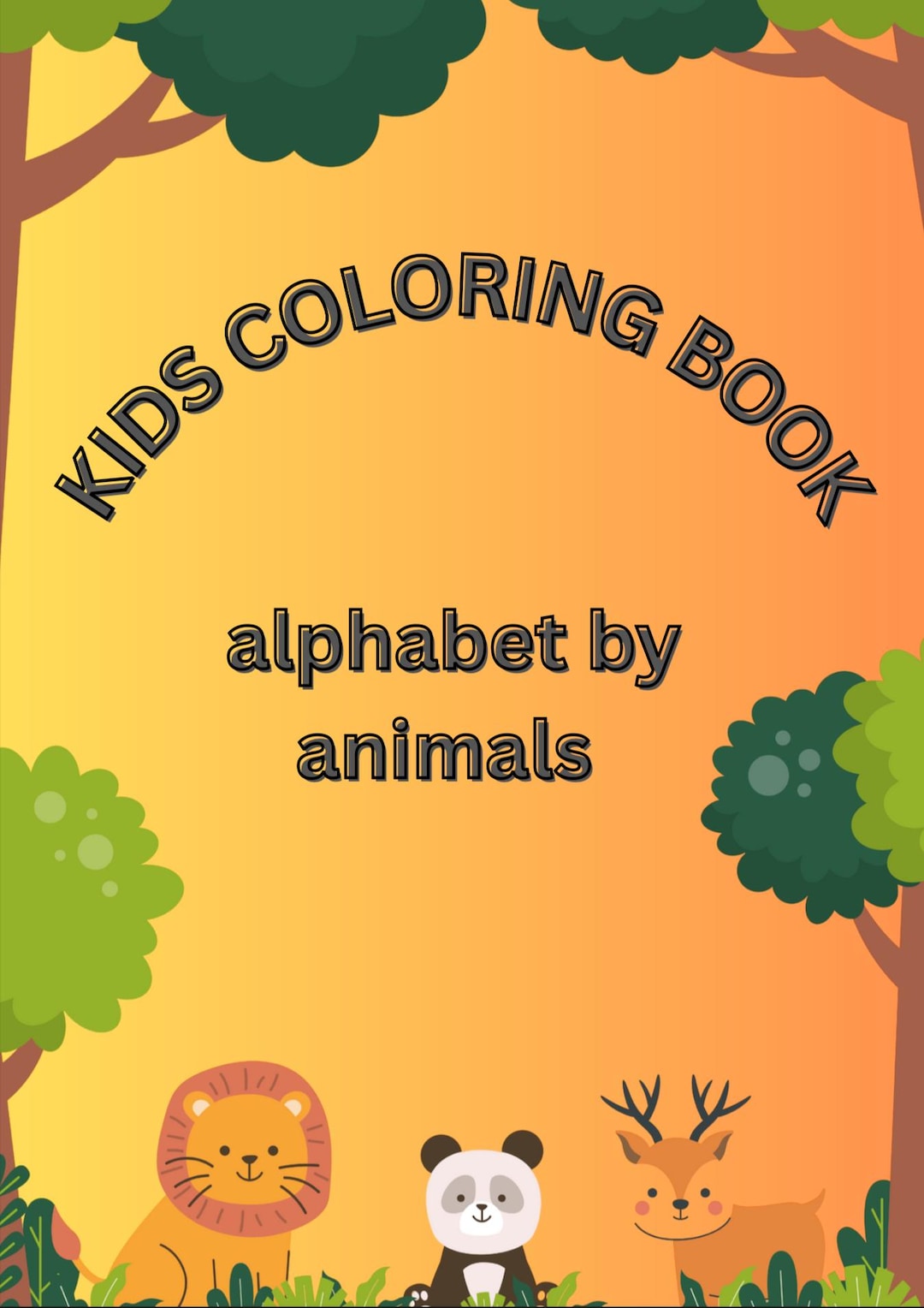Coloring Book- Animal Alphabet - Etsy