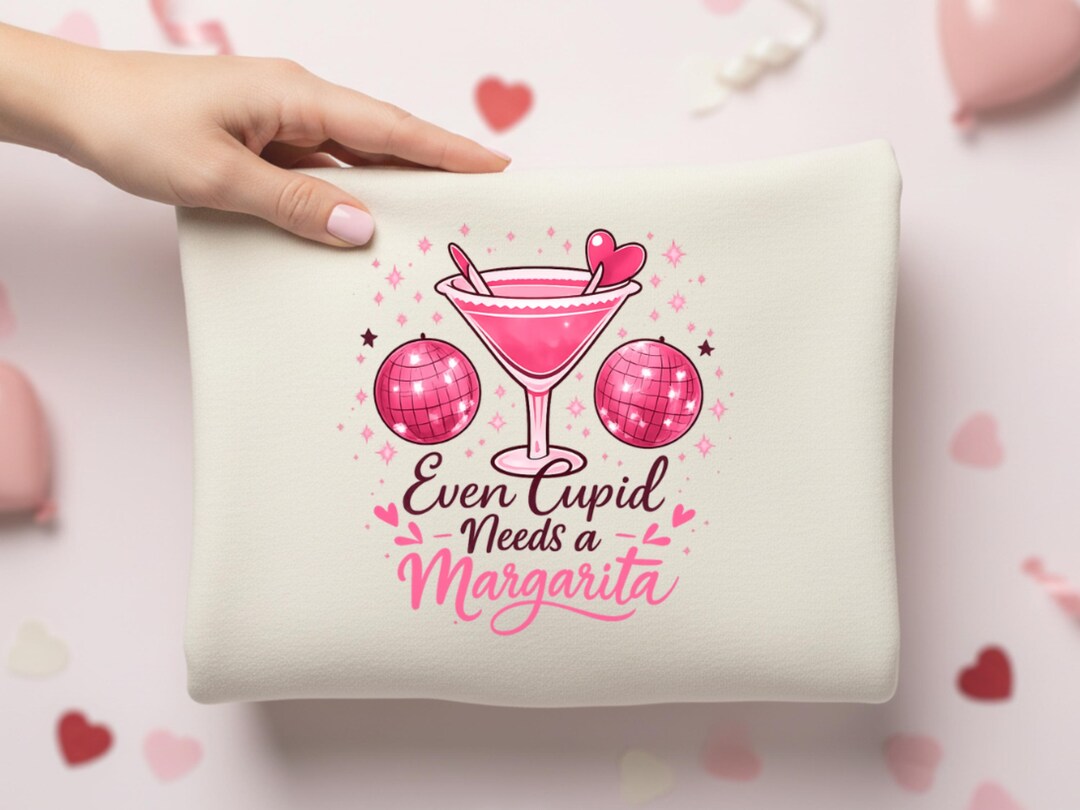 Cupid Margarita PNG – Valentine’s Day Cocktail Clipart for Shirts, Mugs ...