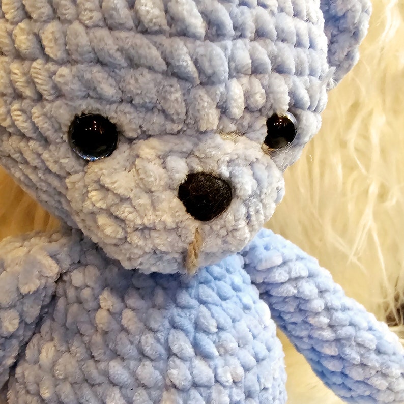 Light Blue Teddy Bear - Etsy