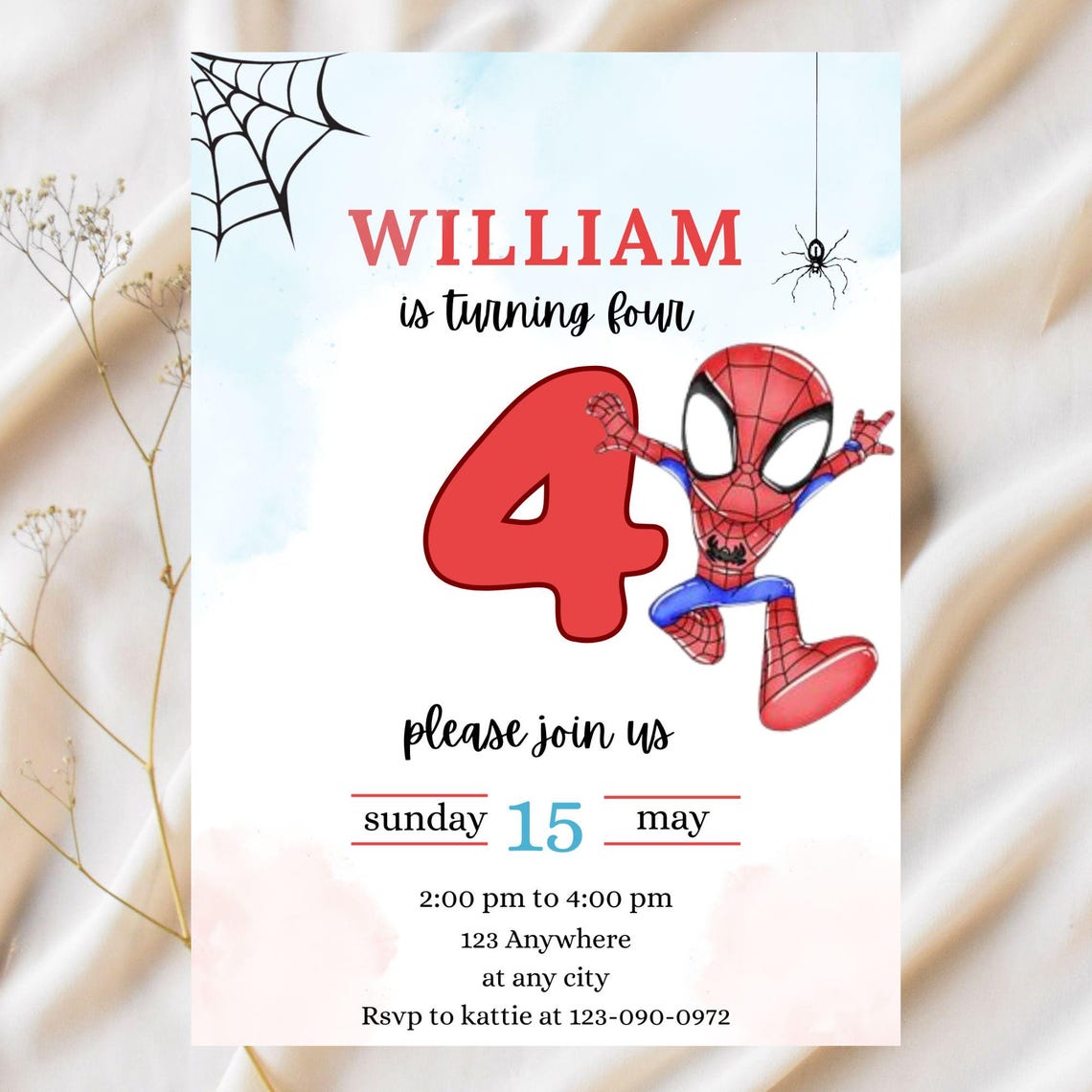 Spidey Invitation Spidey and His Amazing Friends Birthday Party Invite ...