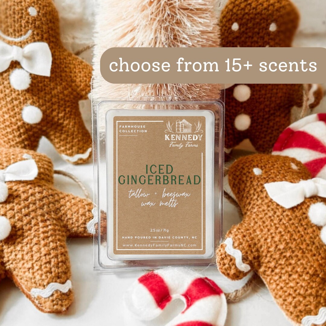 Iced Gingerbread Wax Melts: Tallow & Beeswax, Natural Home Fragrance - Etsy